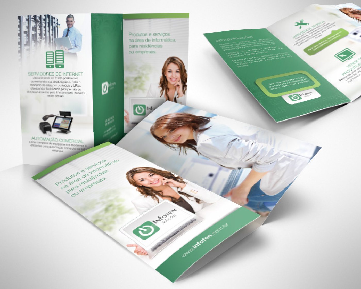 Criação de folder Institucional para Infoten Soluções - ZeroArts